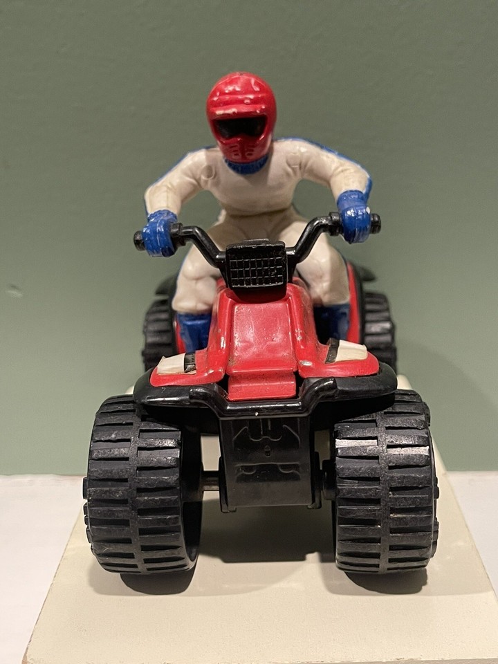 Vintage Four-Wheeler Quad ATV W/Rider Buddy L Metal Plastic 1984 | eBay