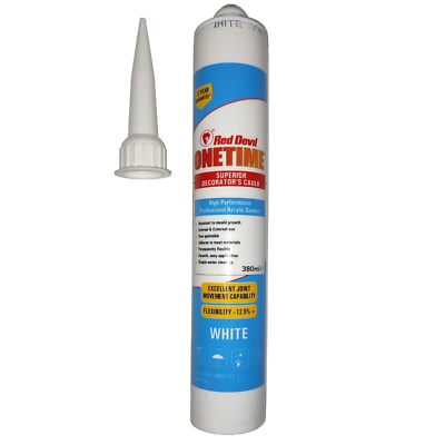 380ml Red Devil OneTime Decorators Caulk Filler Sealant Interior ...