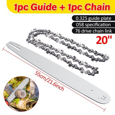 14" 16" 18" 20" Chainsaw Guide Bar or Chain 325" .058" / 3/8" .050 ...