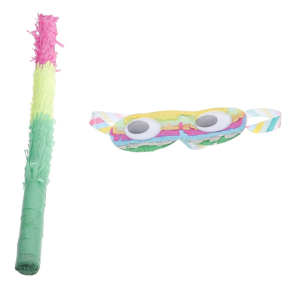 2pcs Stick Pinata multicolore con maschera per giocare il classico ...