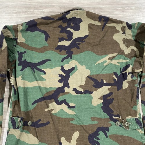 US Military Coat Mens Medium Long Woodland Camo Hot Weather Jacket ...
