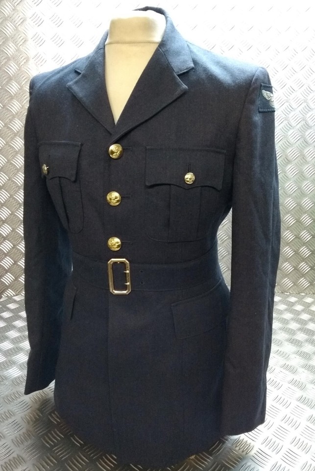 RAF No1 Jacket British Air Force Blue OA Other Airmen No Rank Insignia ...