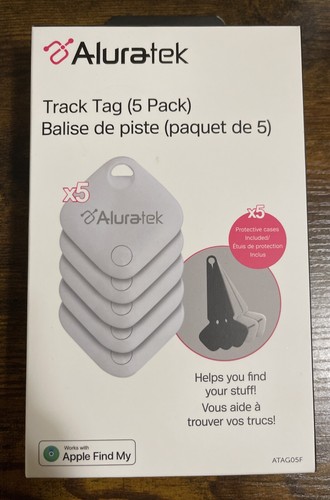 Aluratek Airtag Track Tag (5 Pack) for Apple Devices - ATAG05F (BRAND NEW) | eBay