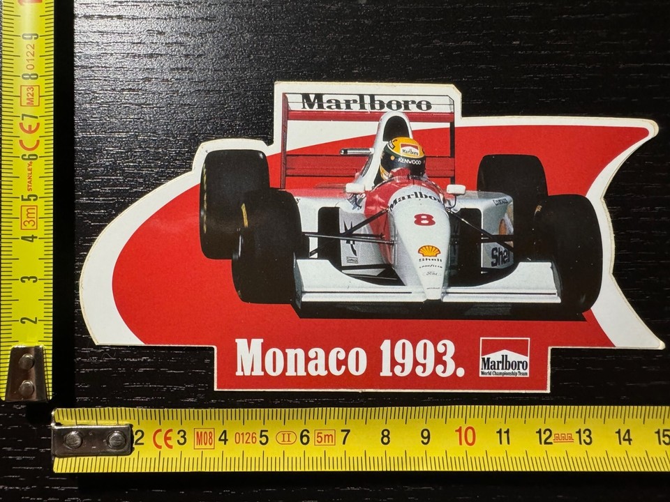 MARLBORO McLAREN F1 AYRTON SENNA BERGER 2 STICKERS AUTOCOLLANT ...