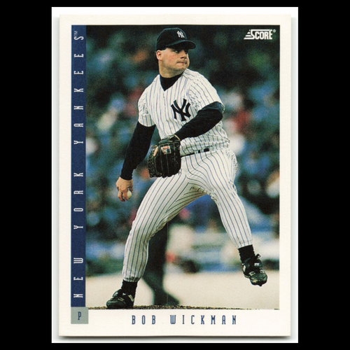 Bob Wickman Rookie #291 1993 Score New York Yankees Baseball Card MLB ...