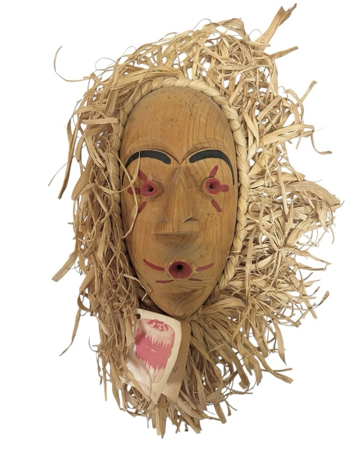 Iroquois Six Nations False Face Corn Husk Mask Native American Victor ...