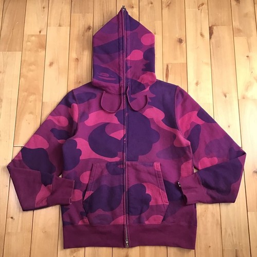 Giant Purple Camo Full Zip Hoodie S Size A Bathing Ape Bape Zoom No ...
