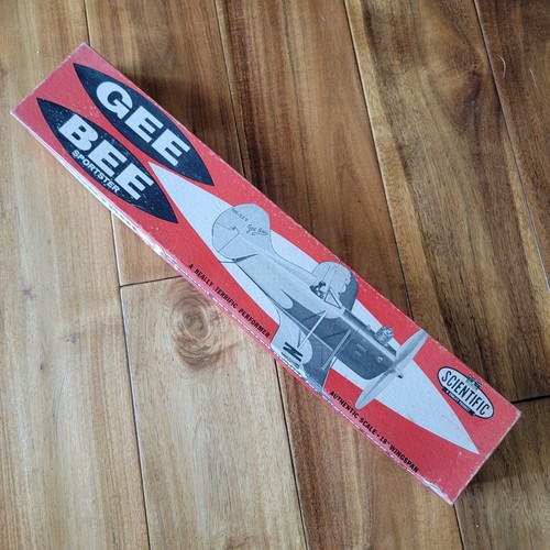 Vintage Scientific Gee Bee Sportster CL Gas Powered Model Airplane Kit ...