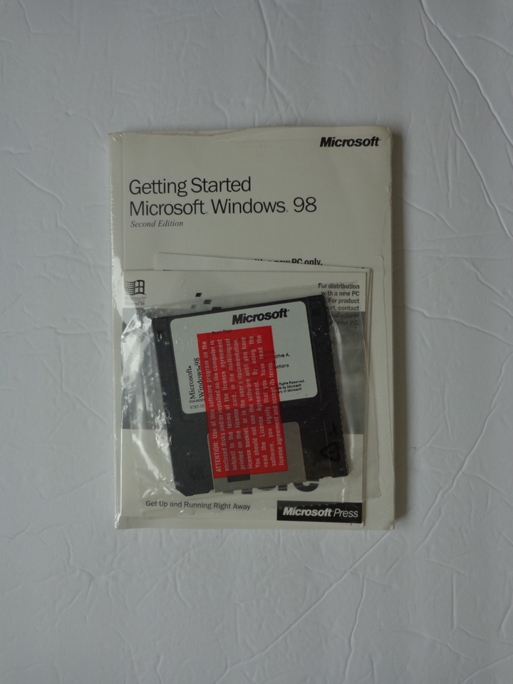MICROSOFT WINDOWS 98 SE SECOND EDITION FULL OPERATING SYSTEM MS WIN ...