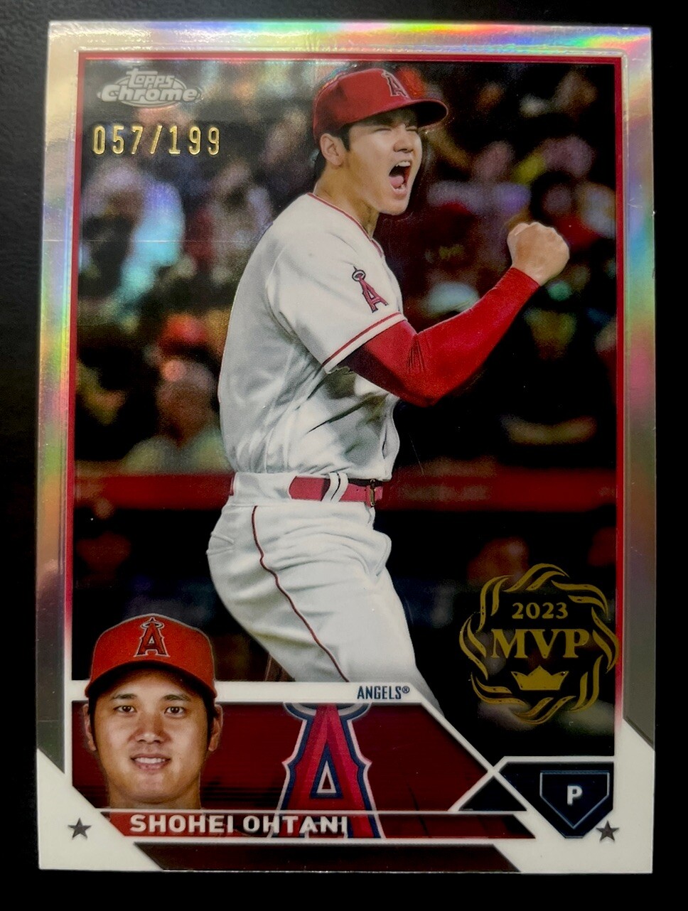 2024 Topps Chrome Shohei Ohtani 2023 MVP Stamp Buyback #57/199 | eBay