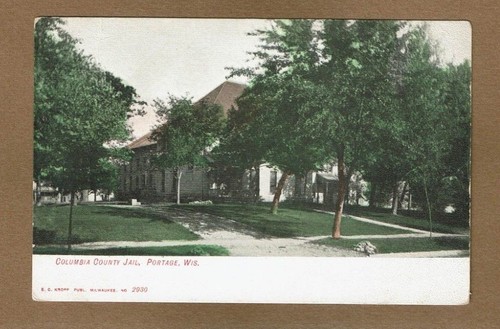 Portage,Wisconsin,WI Columbia County Jail circa prior to 1907 | eBay