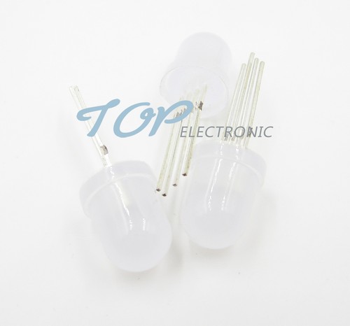 10pcs F8 8mm LED round RGB LED P9823 chipset inside Full color LED ...