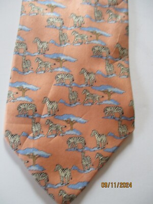 Brooks Brothers Pink Zebra Silk Neck Tie | eBay