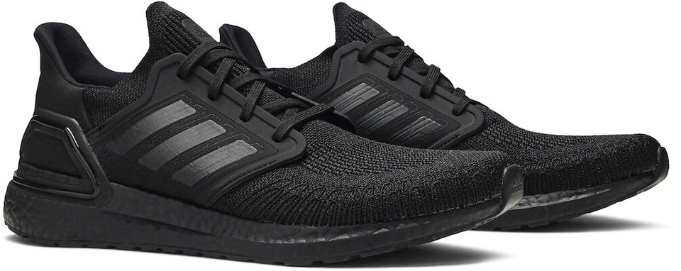 adidas Ultraboost 20 Triple Black Running Sneakers 100%AUTHENTIC EG0691 ...
