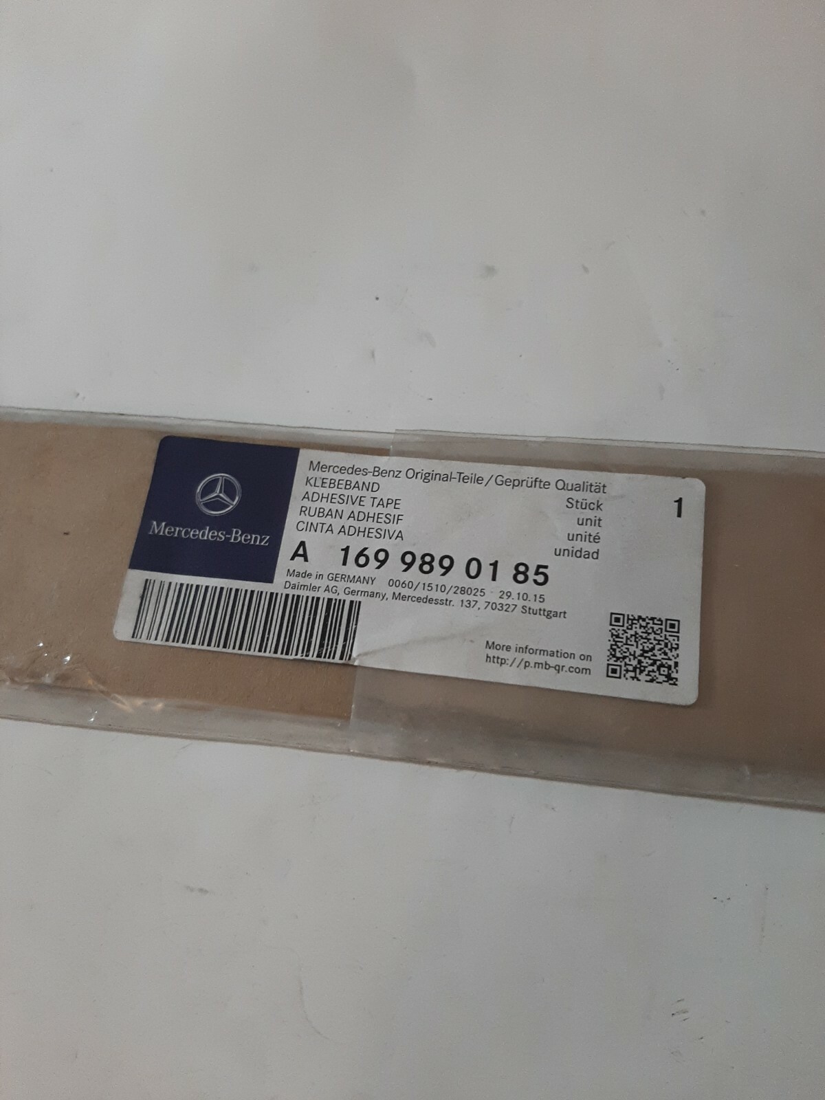 MERCEDES W169 245 CLASSE A B RIFLETTORE PARAURTI POSTERIORE OEM ...