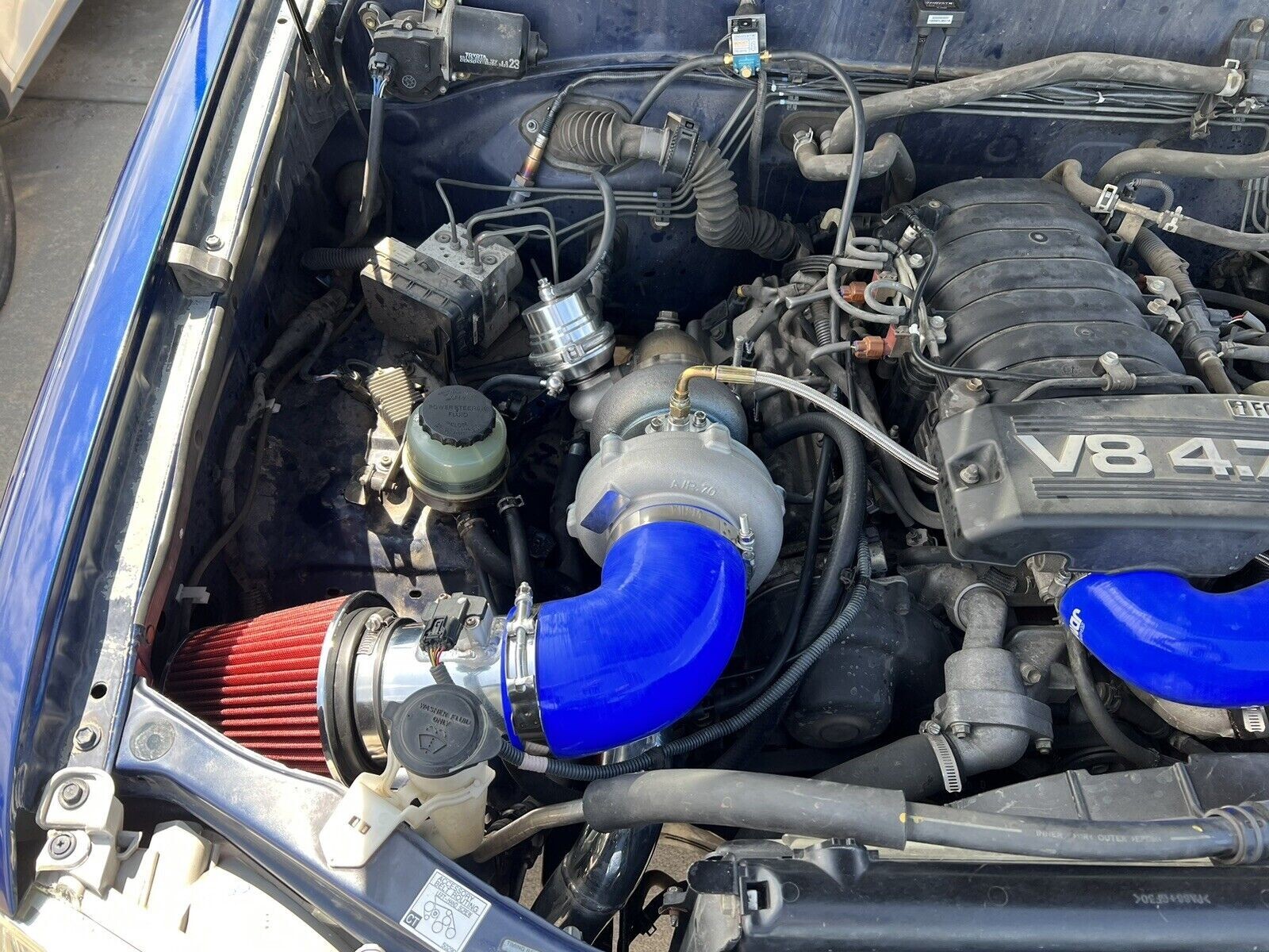 NEW 4.7 JDM Single T4 Turbo Kit 2UZ-FE 2UZFE 2UZ FOR 4Runner Land ...