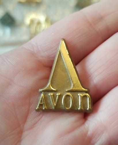 Vintage AVON Lapel Pin Tie Tack Brooch Rep Badge 1" Goldtone | eBay
