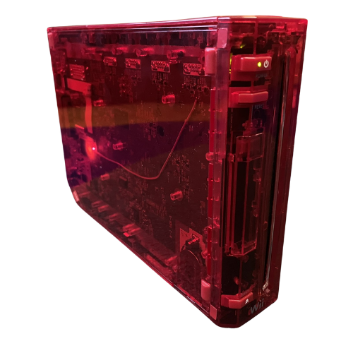 Nintendo Wii Transparent Console Clear Unit Clear Shell See Through ...