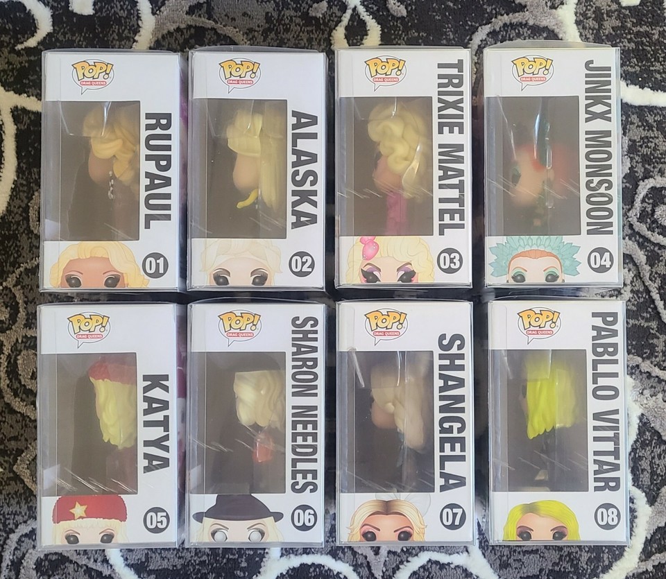 👑 FUNKO Drag Queens 8 Collection Queens *NEW UNOPENED W/CLEAR ...