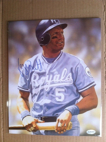 Signed George Brett 8x10 color photo w/coa | eBay