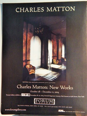 CHARLES MATTON ART PIECE VTG ORIG 2004-2 ADVERTISEMENT | eBay