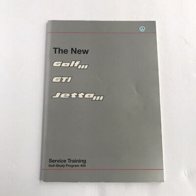 VW 1993 New Golf 3 GTI Jetta 3 Service Training 405 | eBay