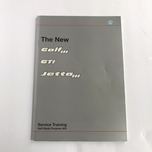 VW 1993 New Golf 3 GTI Jetta 3 Service Training 405 | eBay