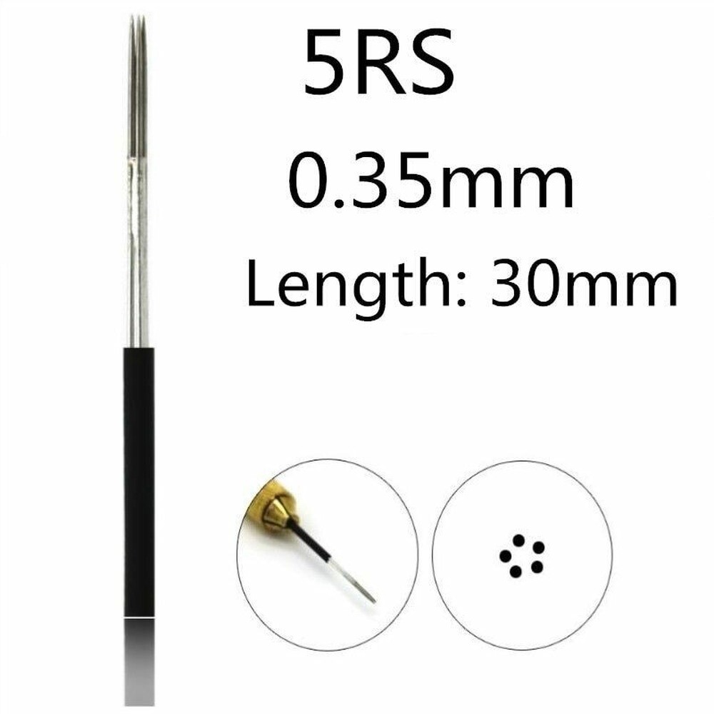 Microblading Shading 3RL 5RS Round Needles Permanent Makeup Tattoo Fog ...