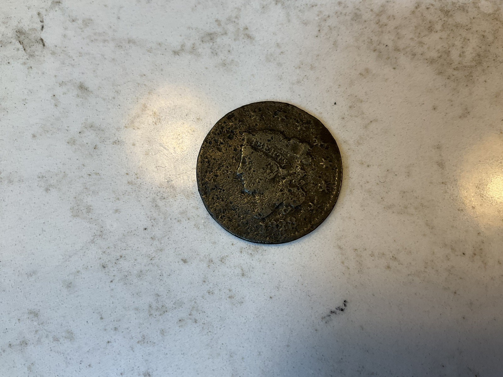 1828 Large Cent Coronet Head United States Coin $0.01 RARE Liberty Head ...