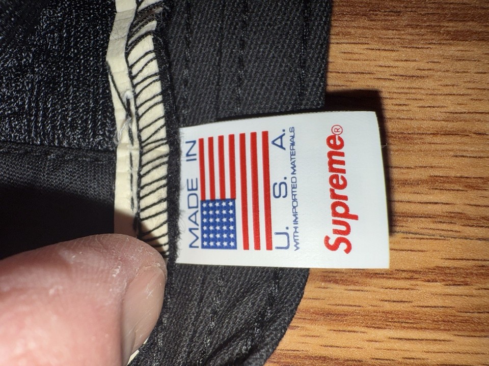 Supreme Boiled Wool Black 6 Panel S logo Cap Hat FW22 | eBay