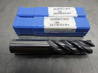 Lot of 2 New! SGS Carbide 5/8" 4FL End Mills 5/8" SHK VT78571ATA (As ...