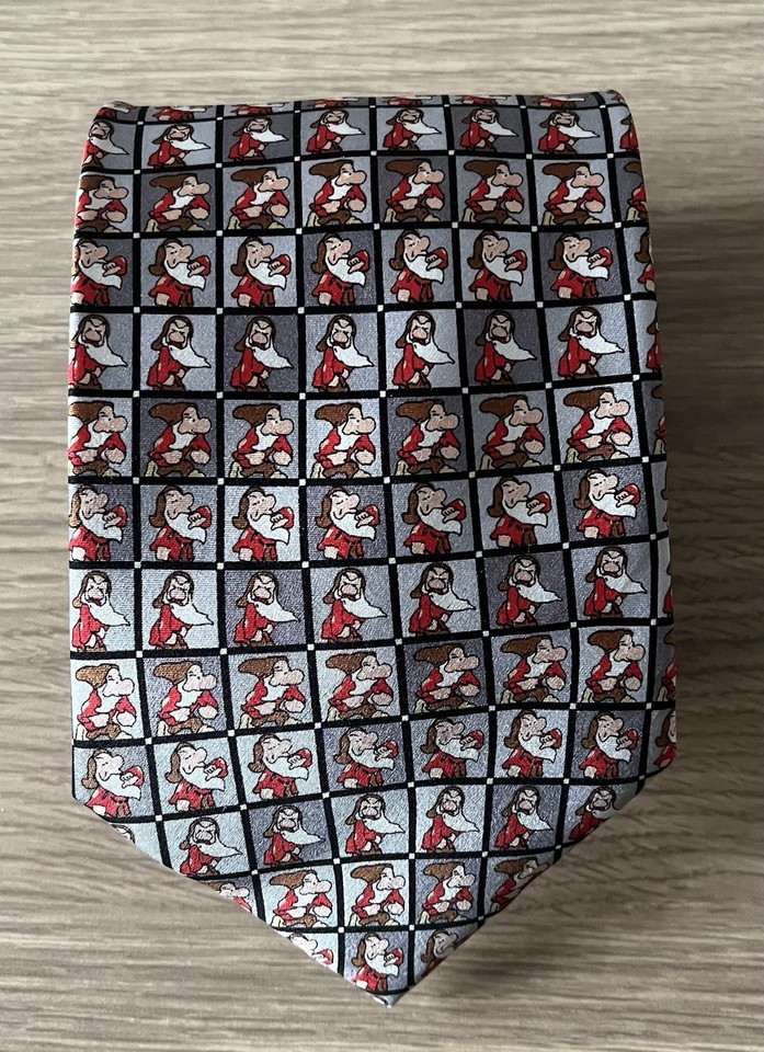 Vintage Disney Seven Dwarfs 100% Silk Tie – Classic Cartoon Character ...