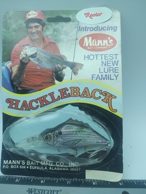 Vintage tuff Tom Mann's Hackleback Fishing Lure crankbait NOS! | eBay