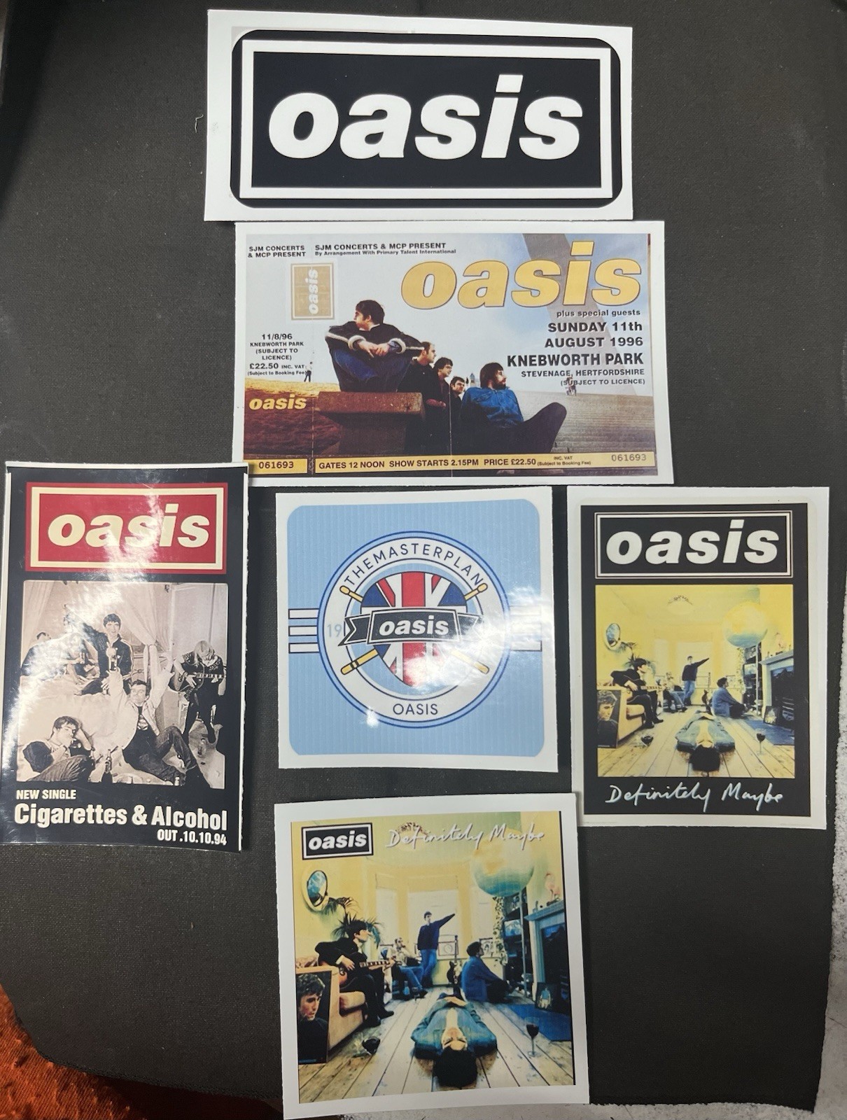 Oasis Sticker Pack Waterproof Scratch Resistant Vinyl Stickers | eBay UK
