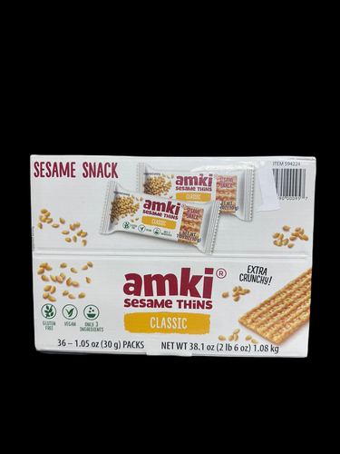 Amki Sensibly Sweet Sesame Thins, 36ct x 1.05oz EXP 05/2026 | eBay