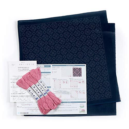 Olympus Sashiko Kit Indigo Cloth Japan Embroidery Craft set Margaret SK ...