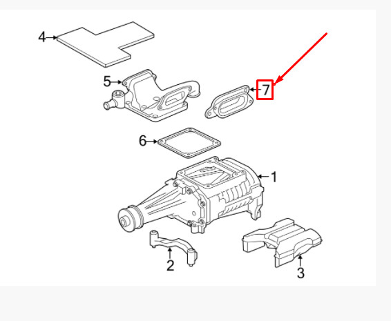 Supercharger Air Duct for Range Rover L322 4.2 G-cat 4628214 for sale ...