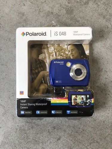 Polaroid - iS 048 16MP Waterproof Digital Camera - Blue New And Sealed ...