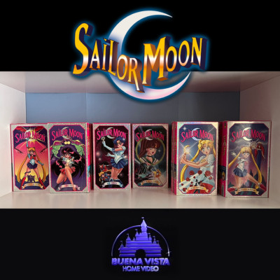 Sailor Moon 6 VHS Set Original 90s English Dub - Buena Vista Home Video ...