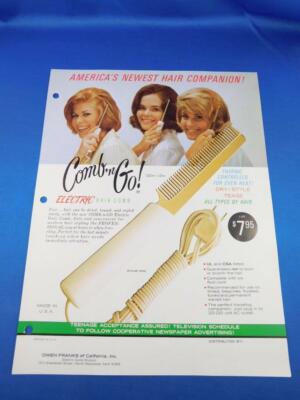 COMB N GO ADVERTISING FLYER BROCHURE AMERICAS NEWEST HAIR COMPANION | eBay