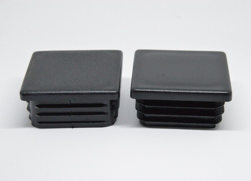 50x50mm Square Plastic End Caps Blanking Plugs Tube/ Box Section ...