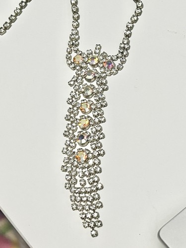 Christina Collection Foiled Crystal Statement Prom Dance Necklace ...