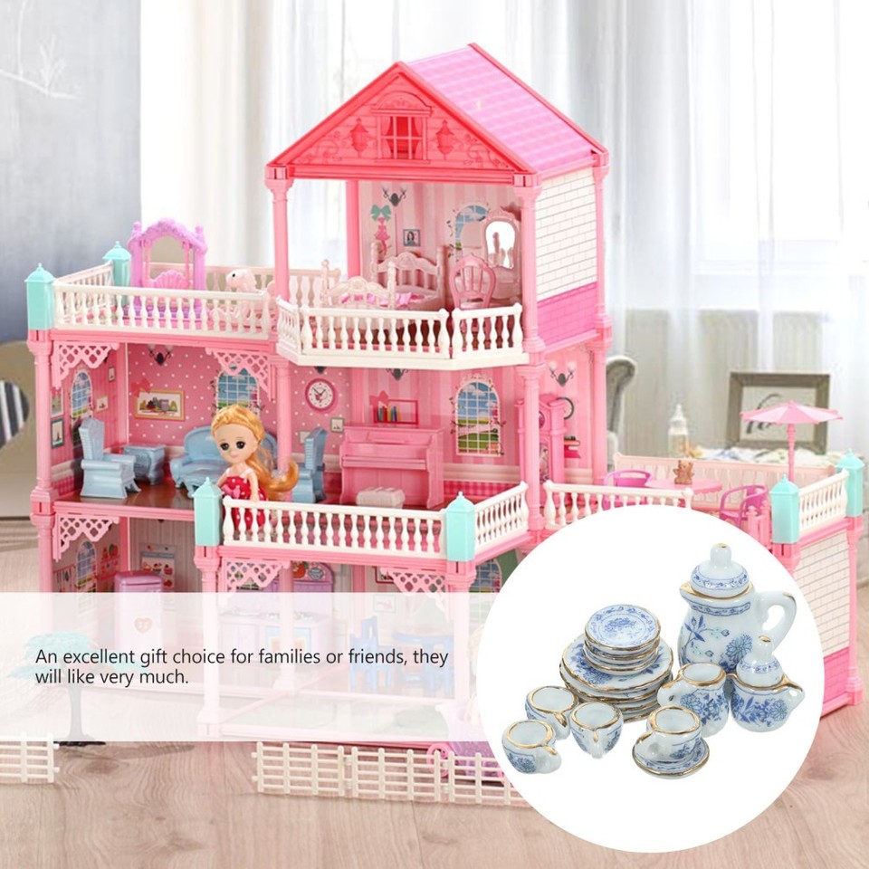 15 PCS Miniature Tea Set Ornament Succulent Pots Gardening Art Decor ...