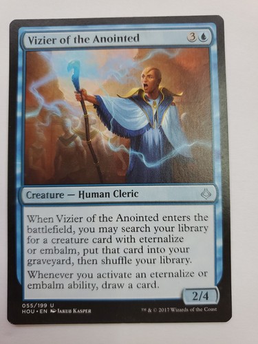 MTG Magic The Gathering Card Vizier of the AnointedCreature Human ...
