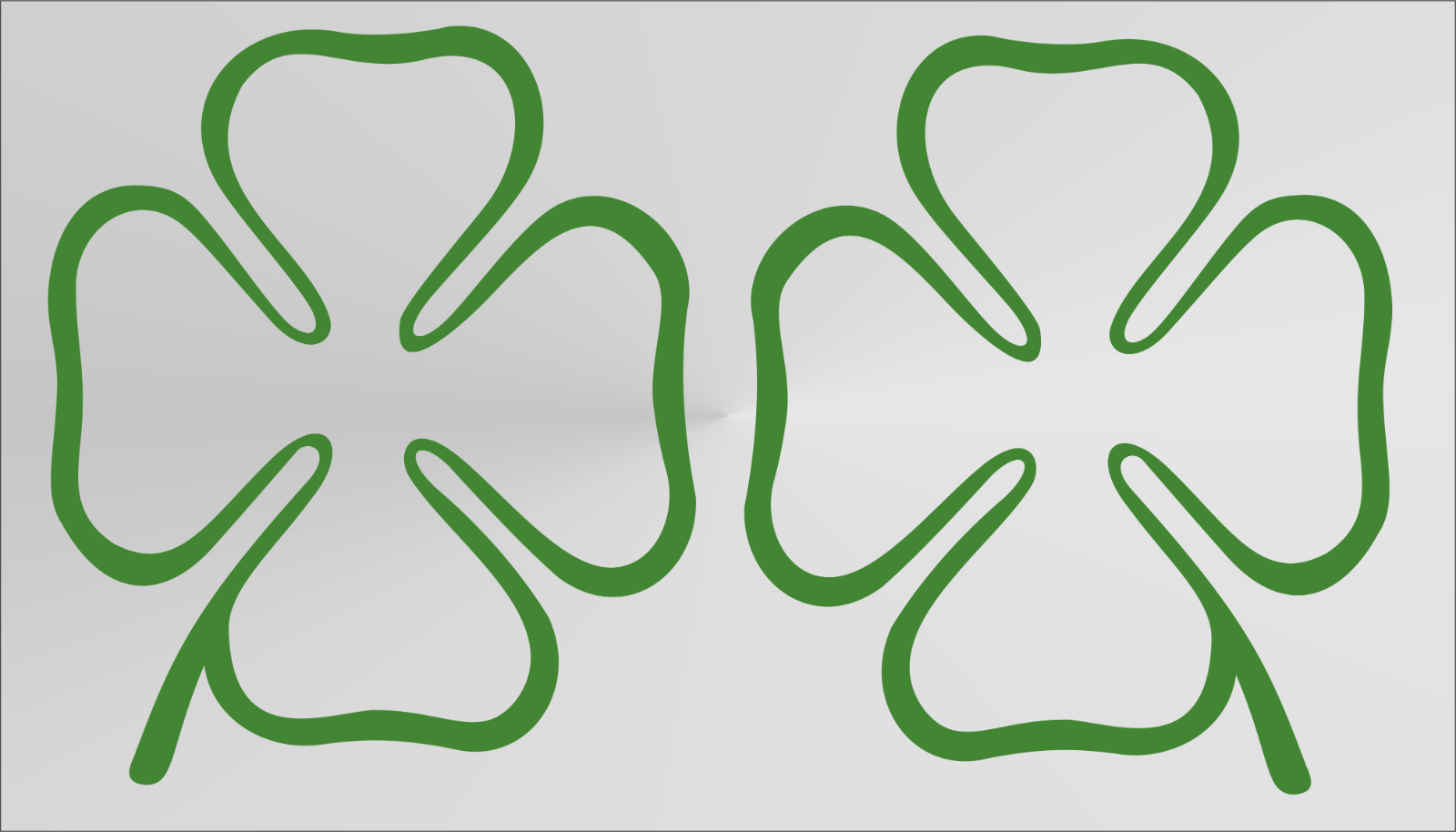 2X (pair) Four Leaf Clover Vinyl Decal Cloverleaf Alfa Romeo Choose ...