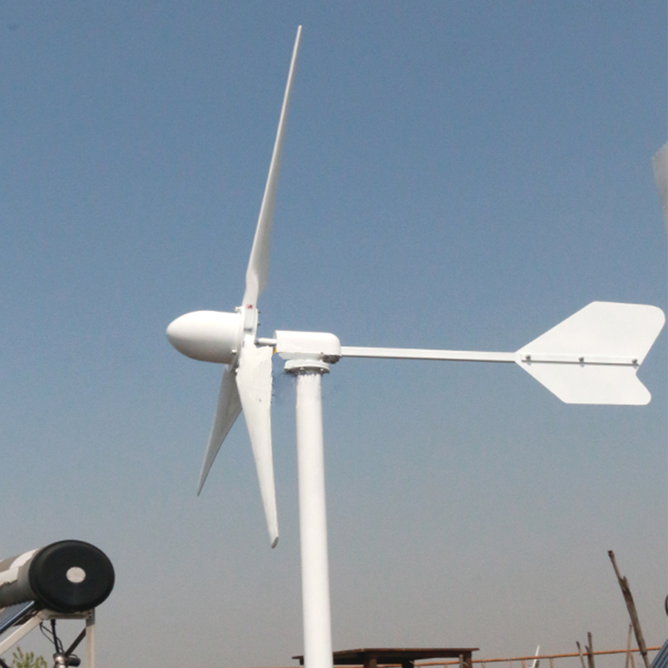 3000W Horizontal Wind Generator With 2KW On Grid Inverter For Home Wind ...