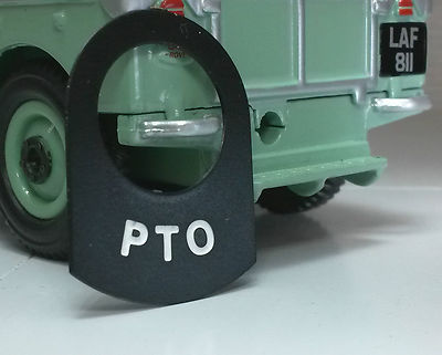 Land Rover Series 1 2 2a 2b 3 Metal Switch Tab Decal Label Badge PTO ...