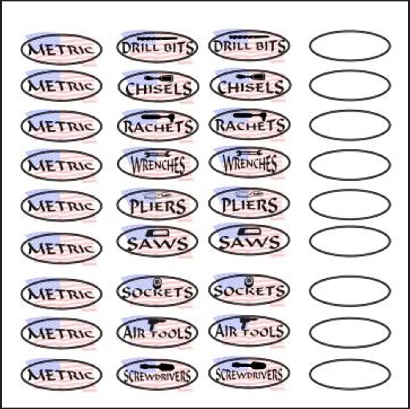 vinyl decal sticker Tool box lables | eBay