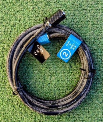 3 ft RG6 Coaxial Cable TV/VCR/DVD Player/DVR/Cable Boxes/Satellite Male ...