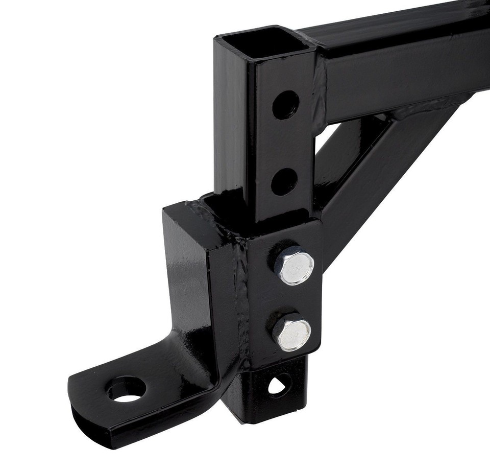 ADJUSTABLE DROP DOWN STEEL HITCH BALL MOUNT BAR FOR 2" RECEIVER TRAILER ...